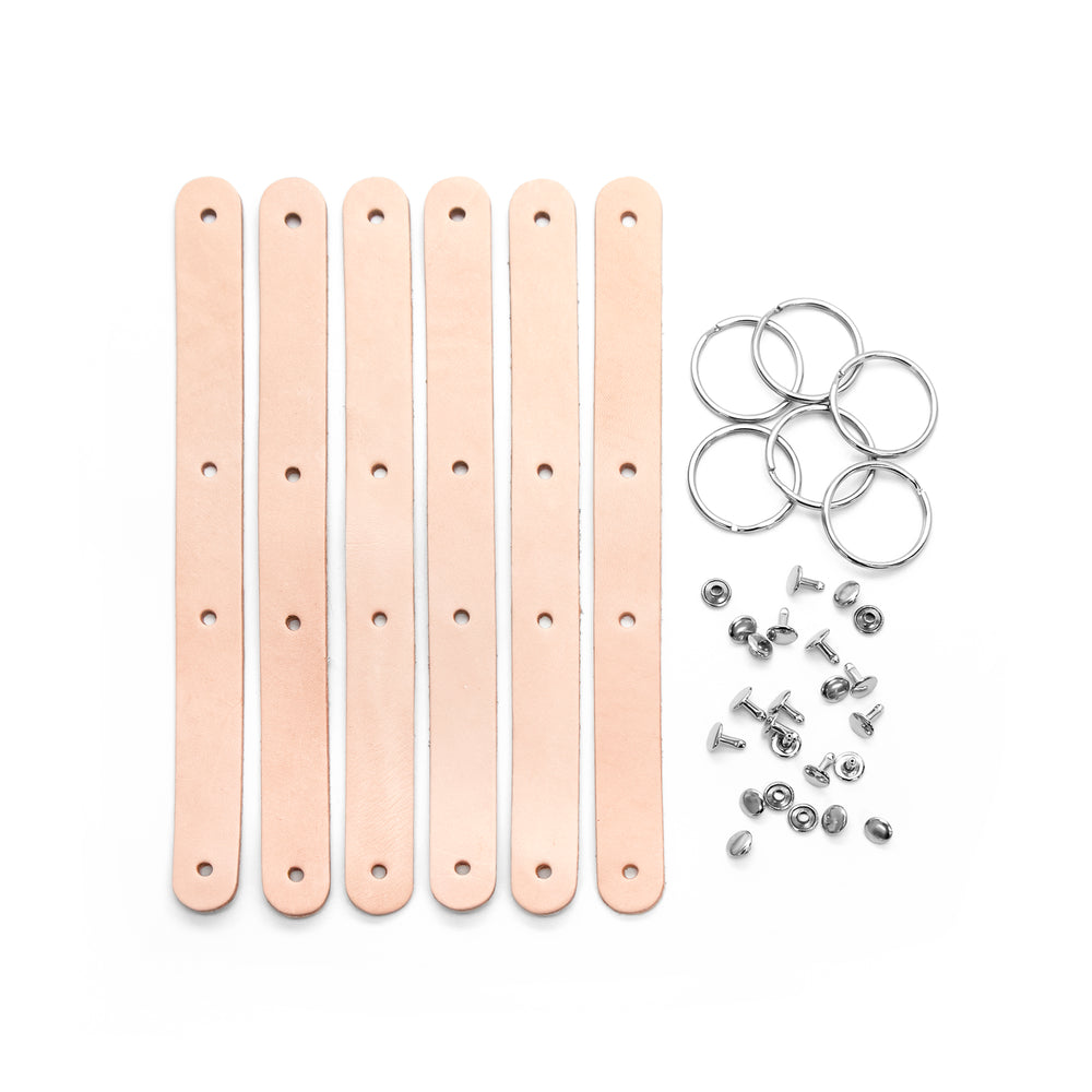Leather Key Fobs 6/pk