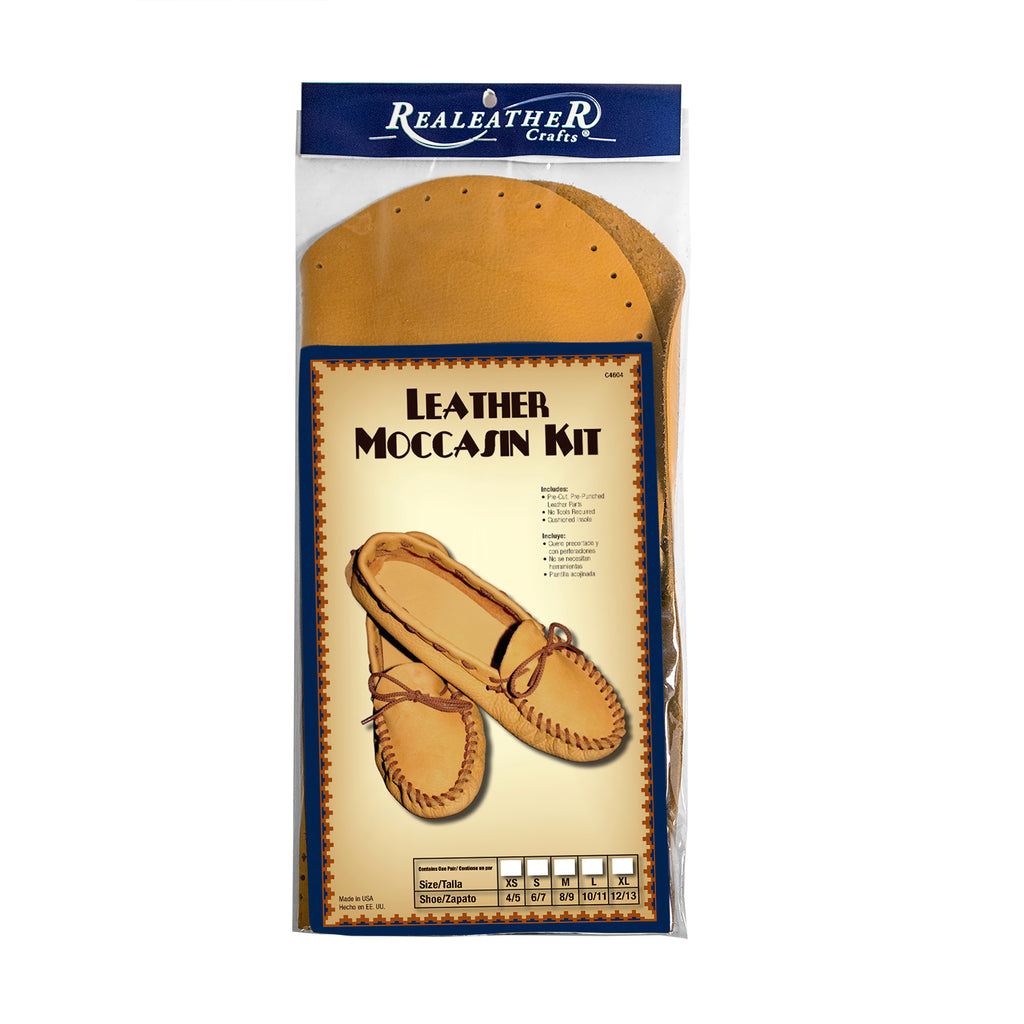 Moccasin Kit, Size 4/5 X-Small, Golden Tan