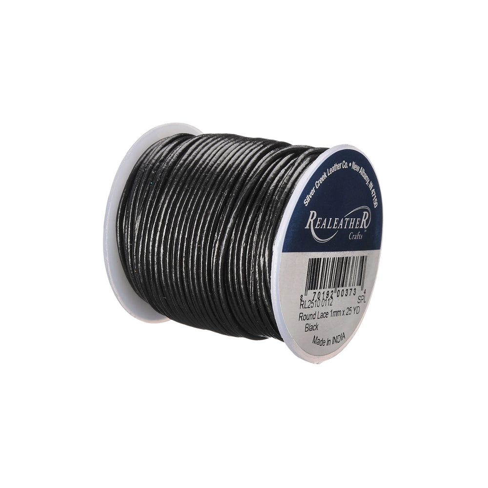 Round Lace Spool, 1 mm x 25 yd